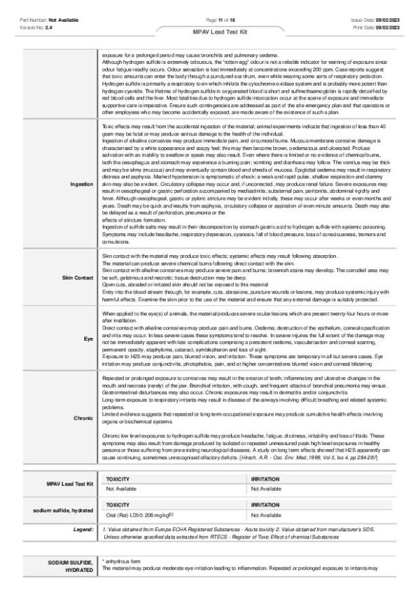 Lead Paint Test Kit – Satefy Information – Master Painters Association ...
